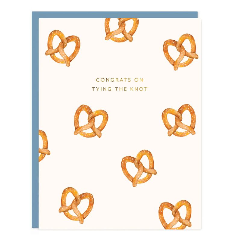 Pretzel Wedding Card by Ramona & Ruth