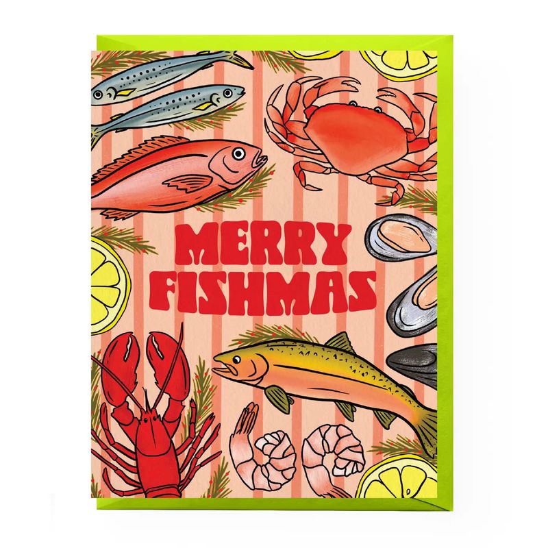 Feast of Seven Fishes Card by BOSS DOTTY