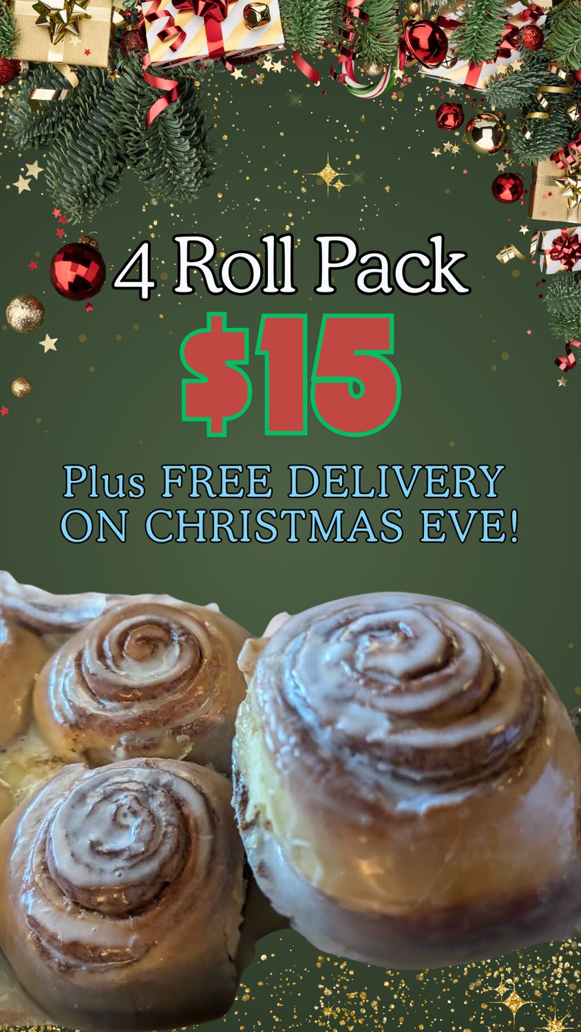 Christmas Eve 4 pack of Cinnamon Rolls - Store - Hope Street Farmstand