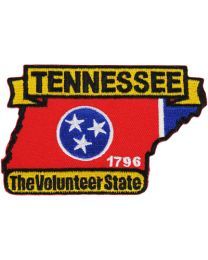 TENNESSEE THE VOLUNTEER STATE IRON ON PATCH