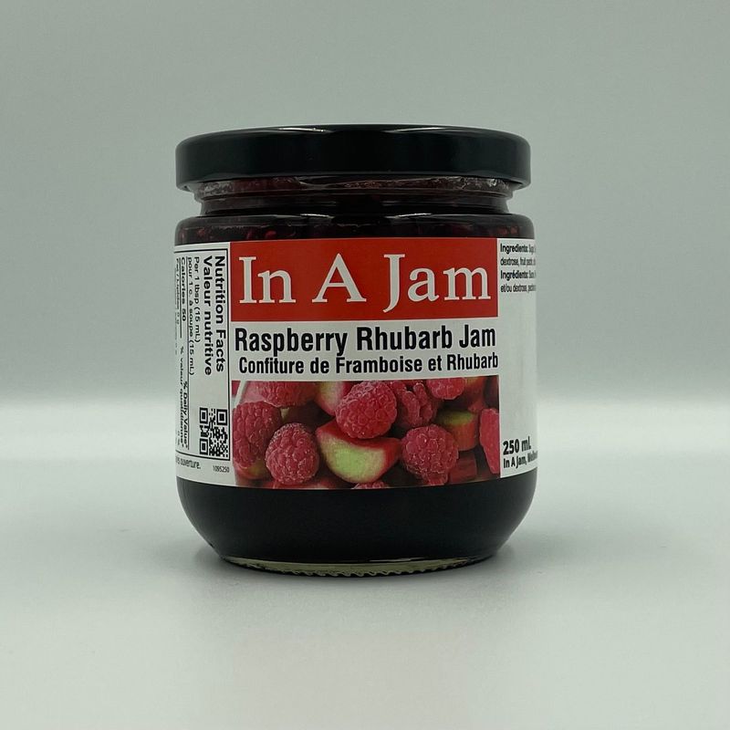 Raspberry Rhubarb Jam 250 mL