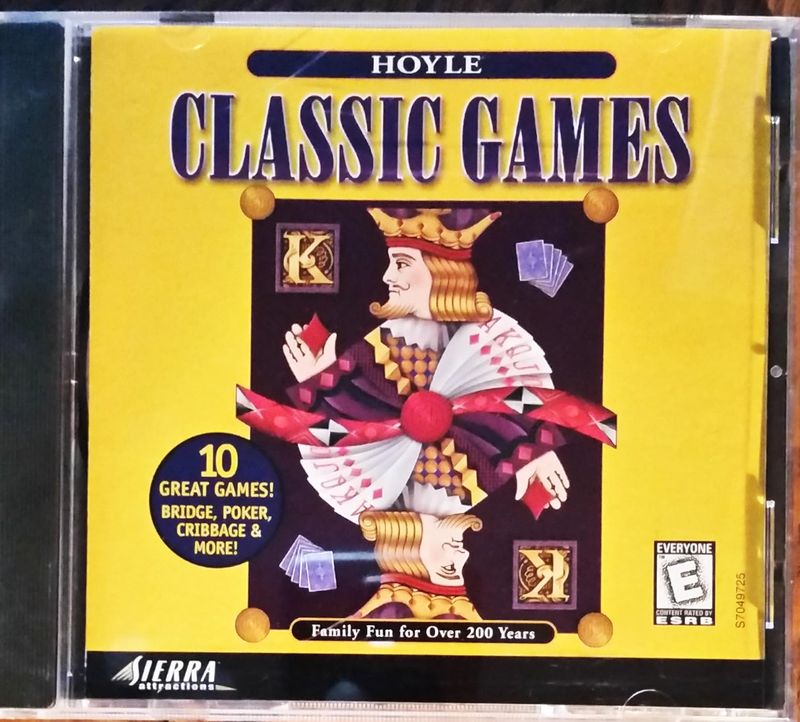 Hoyle Classic Games (PC, 1998) 10 Games Bridge, Solitaire, Hearts