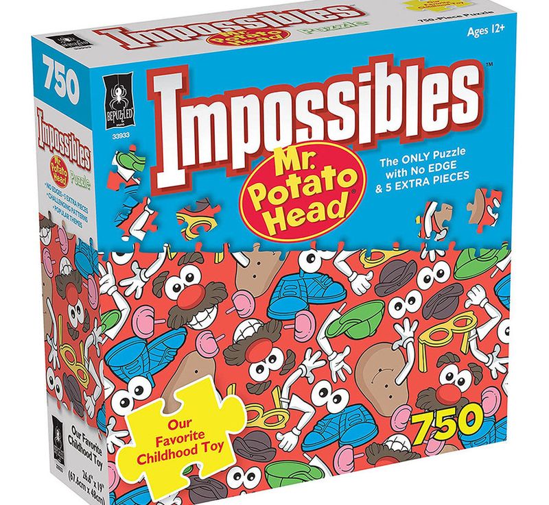 Potato Juguete Impossibles, Bepuzzled, 750 Pieces. Borderless (no Edge ...