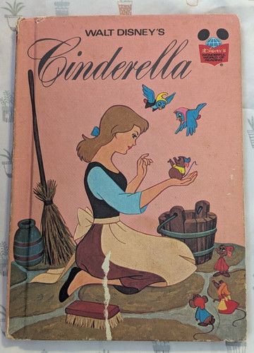 Walt Disney's Wonderful World of Reading Cinderella (1974, HC) Damaged