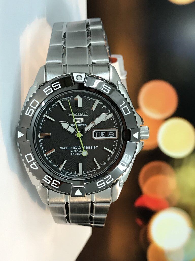 reloj automático buceo Seiko 5 Sports SNZB23J1 39mm 100m WR HECHO EN ...