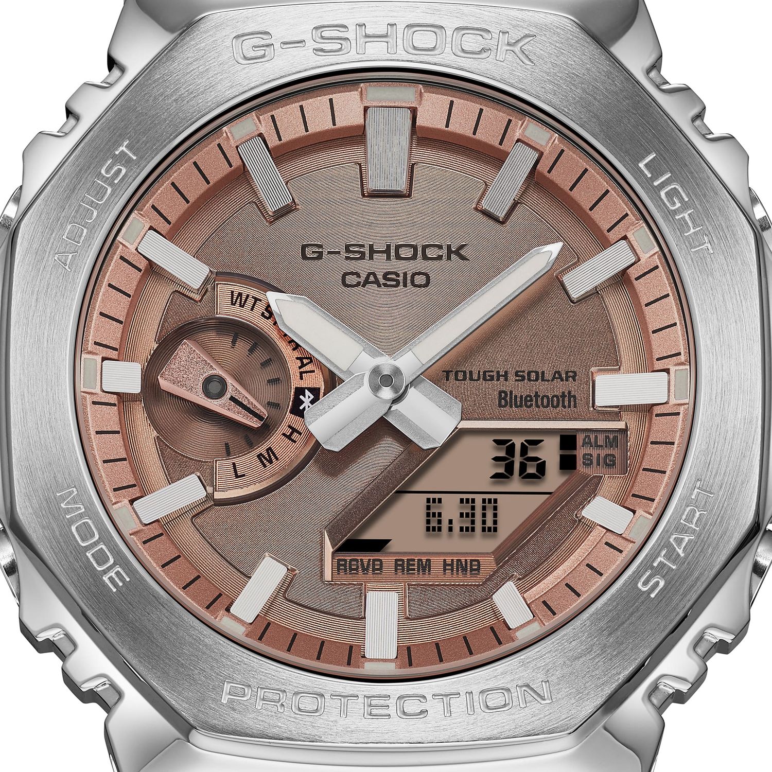 Casio G-Shock FullMetal Bluetooth Solar Watch “Copper CasiOak” GM ...