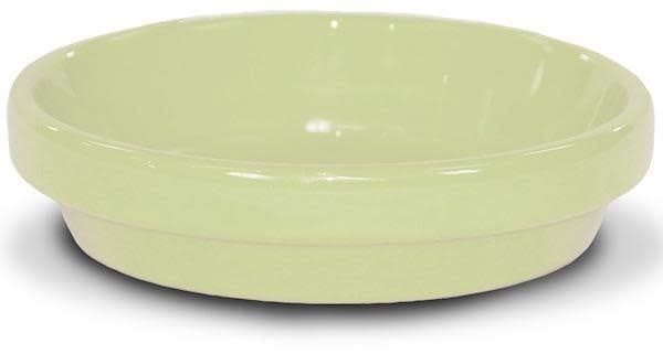 8" Saucer Glazed Butter Yellow