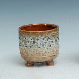 Pot Earth Tone Footed/Feet Sml 5x5 Multi