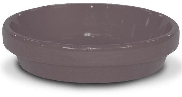 Saucer 4" Glazed Putty Grey