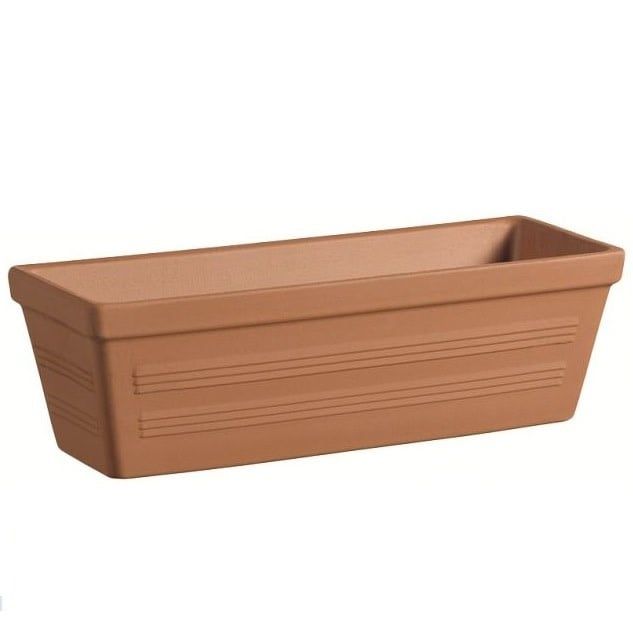 Window Box Lined 12x6x5 Terracotta