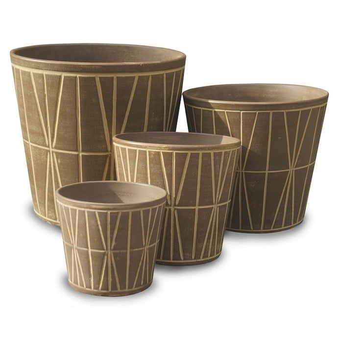 Pot Cosmopolitan Cone Sml 6x5 Buff