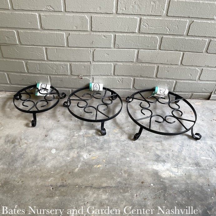 Plant Stand /Pot Trivet Forged 10" Black Panacea