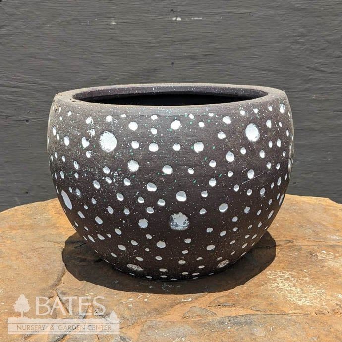 Pot Galactic Bowl Med 9x7 Charcoal Brown