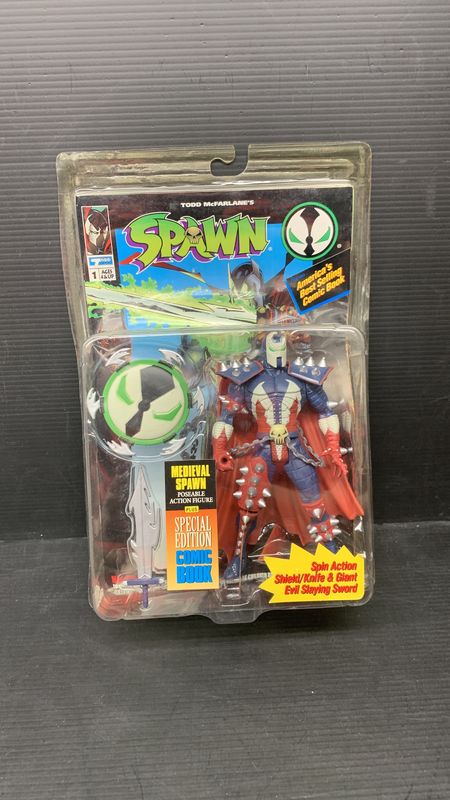 McFarlane Toys Medieval Spawn Action Figure 1994 Damaged Package