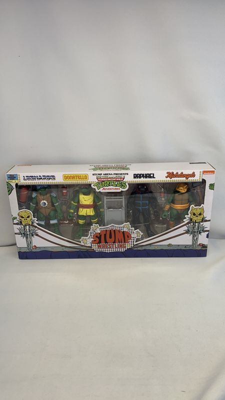 Neca Teenage Mutant Ninja Turtles Stump Wrestling Figure 4-Pack 2024