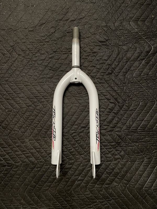 Trickstar 20” Rigid Threaded Bicycle Fork 1" x 5” Steer Tube (White)