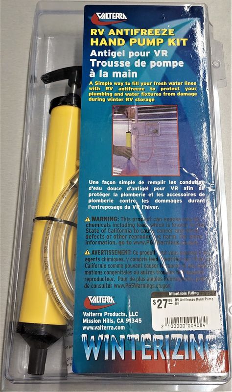 Valterra RV Antifreeze Hand Pump Kit