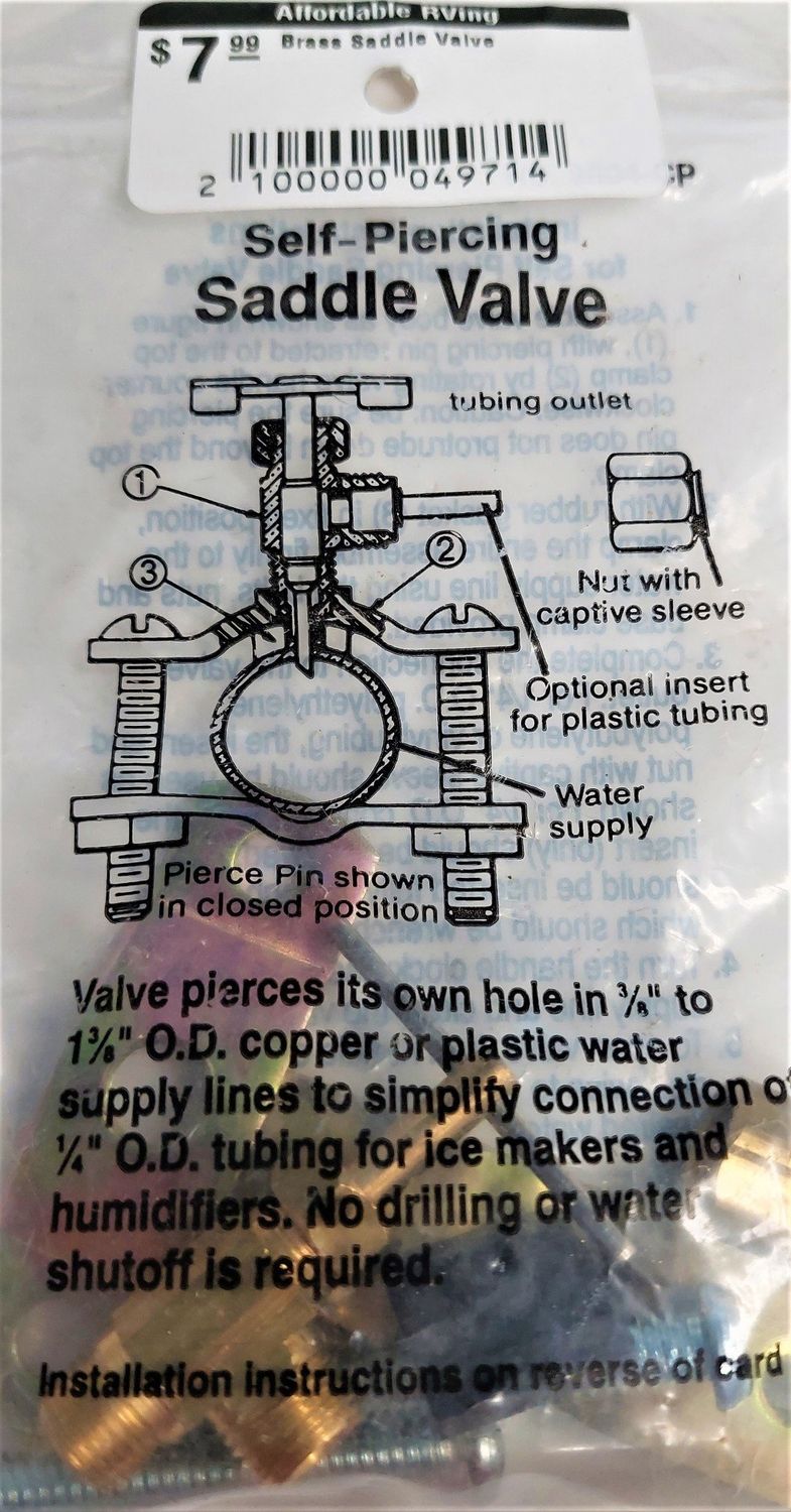 Brass Saddle Valve