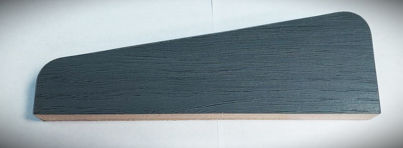 Wood End Cap Charcoal