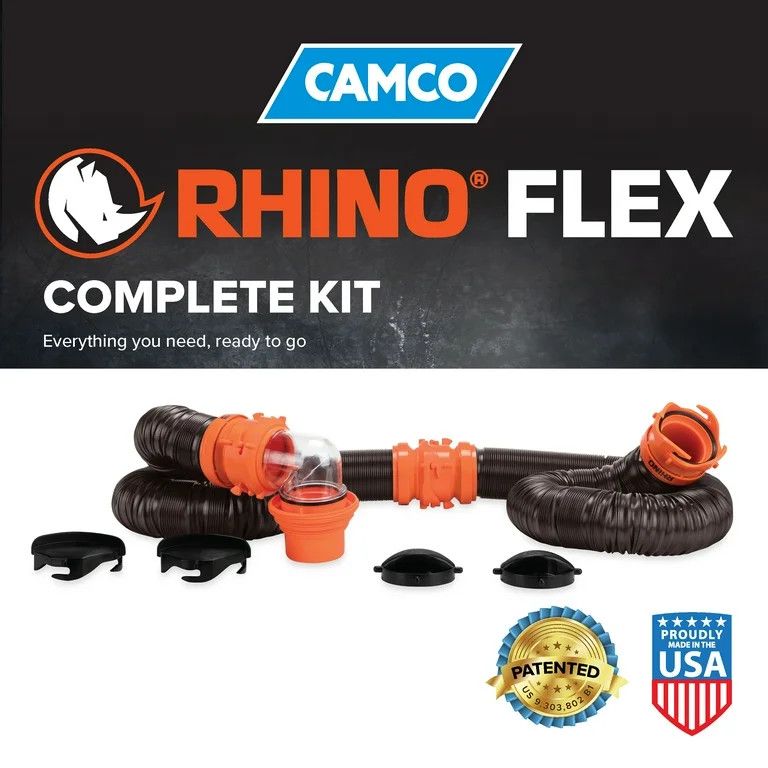 Camco Rhino FLEX Sewer Hose 20' Kit