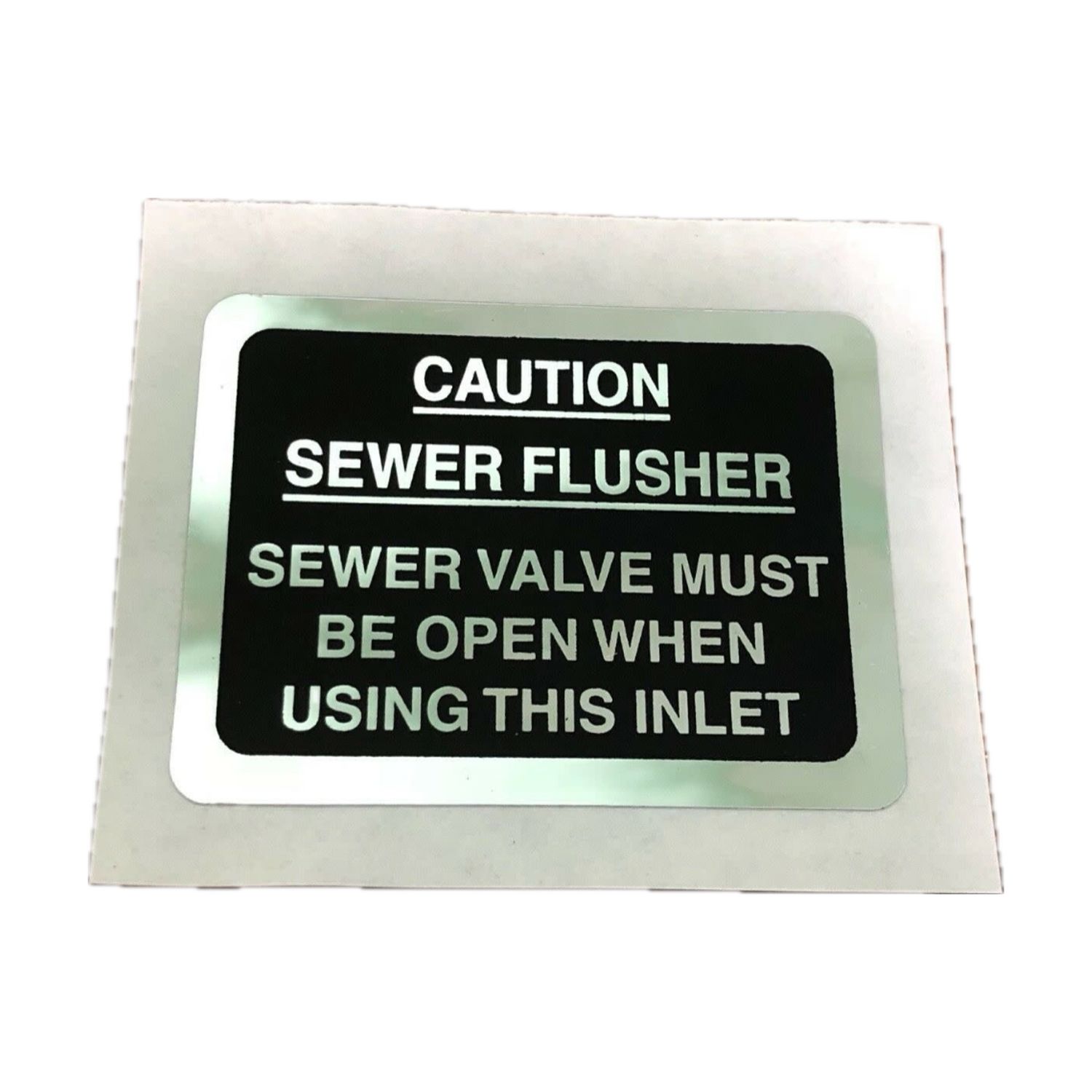 Safety Decal - Sewer Flusher