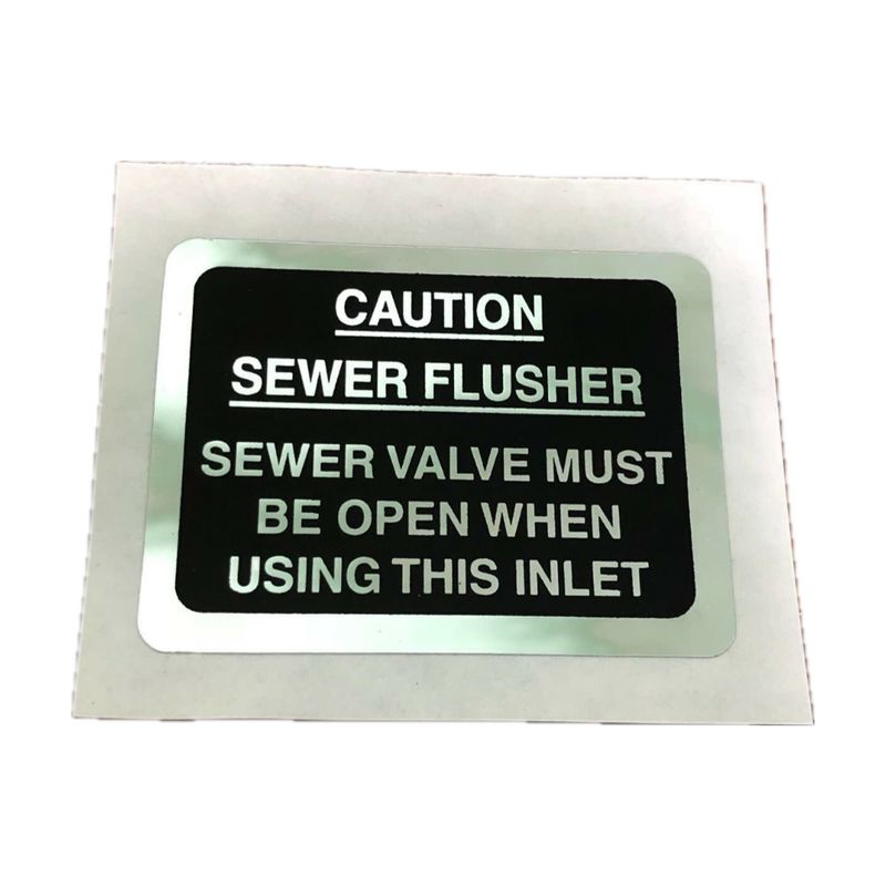 Safety Decal - Sewer Flusher