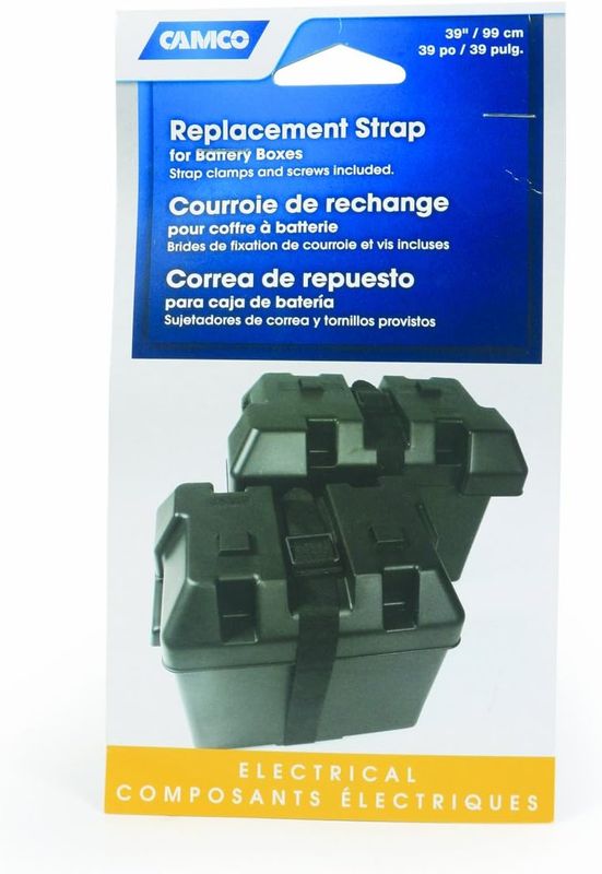Camco Replacement Strap for Battery Box - Black - Nylon - 55364
