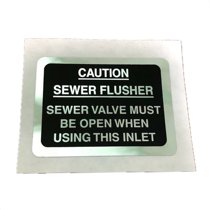 Safety Decal - Sewer Flusher
