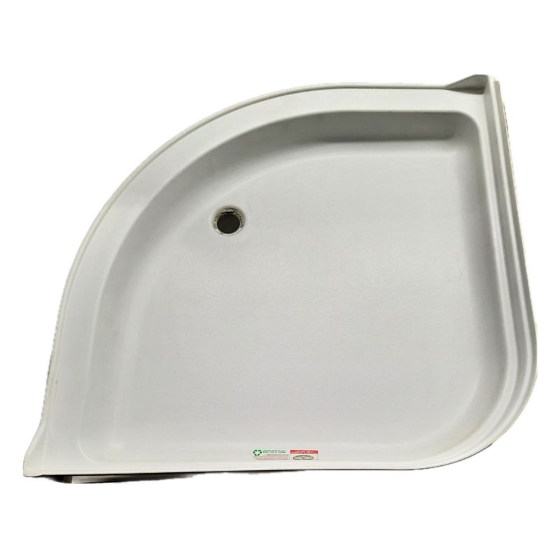 Shower Pan Corner Radius 34" x 34" - White