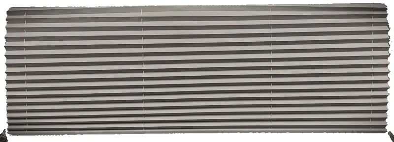 Pleated Fabric Night Shade 67" x 26" Ash/Dusty Grey