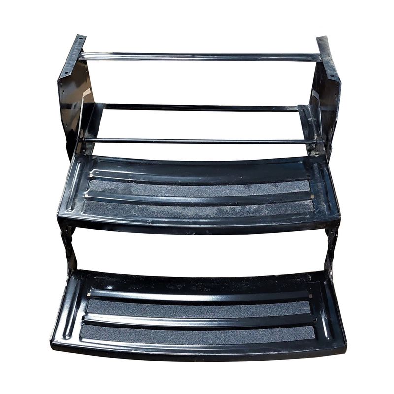 24" Double Entry Step - Black