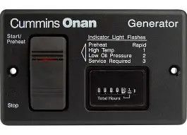 Cummins Power Generation - Switch Panel - Illuminated Start/Stop Rocker ...