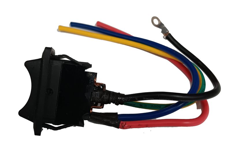 4-Prong Rocker Switch with Wires
