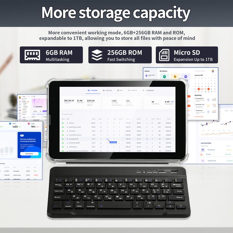 (POCKET RUN ) 8 INCH TABLET