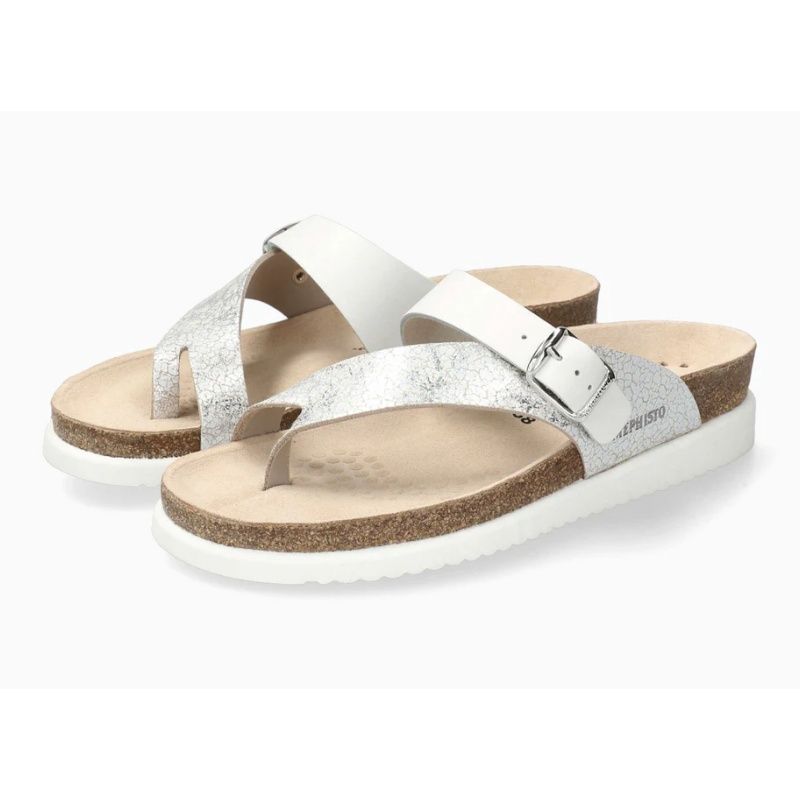 MEPHISTO WOMEN'S HELEN MIX SANDAL SILVER