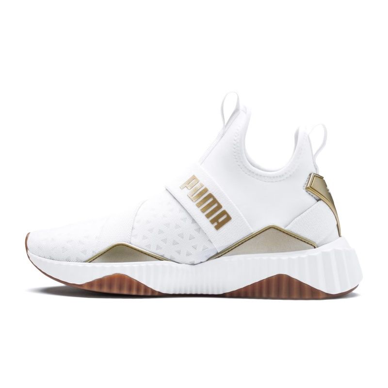 PUMA WOMEN'S DEFY MID SPARKLE WHT ATHLETIC SHOE