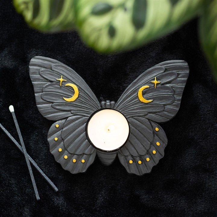 Black Moth Candle Holder [CH_25124]