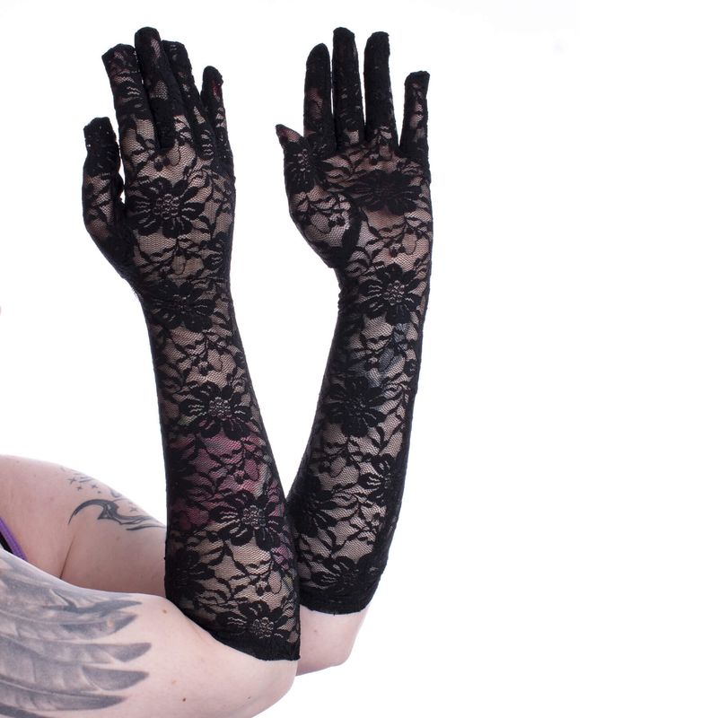 Gants Long Lace [BLACK]