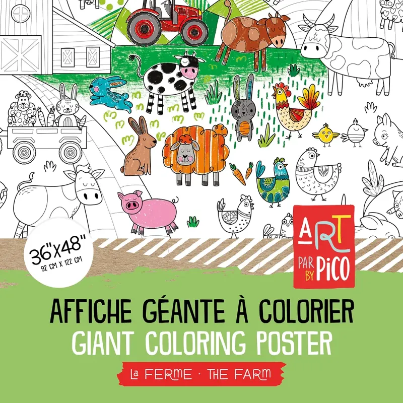 PICO - Giant Coloring Page - The Farm