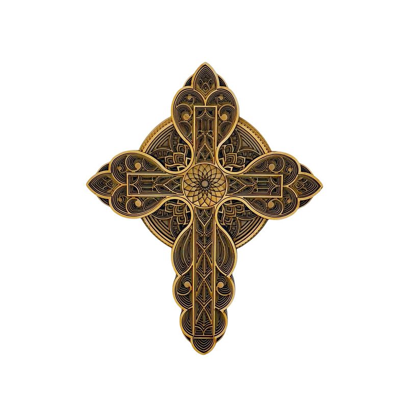 Layered Cross Design #4