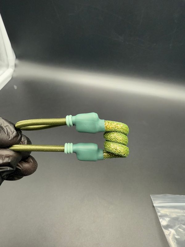 tuff tether premium pivot coil tether- broccoli