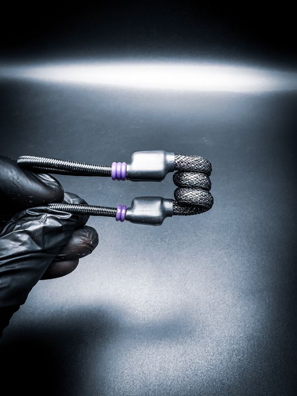 tuff tether premium pivot coil tether- disco