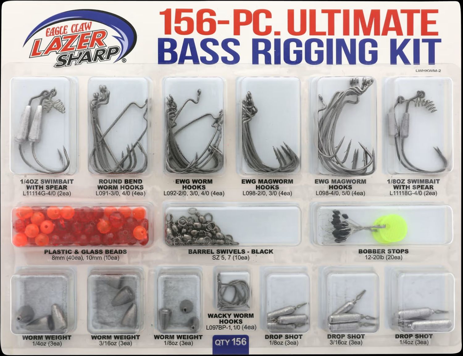 156 pc bass rig kit