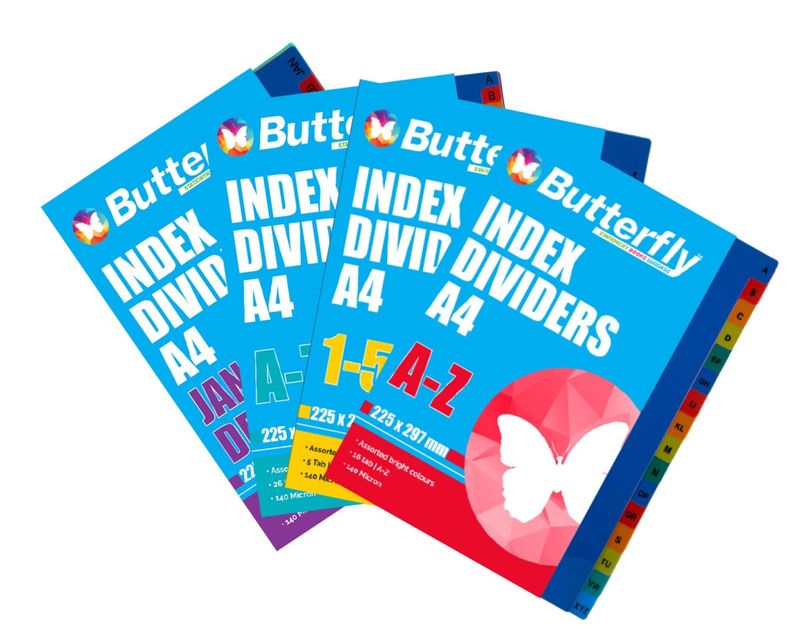 Butterfly A4 PVC Dividers