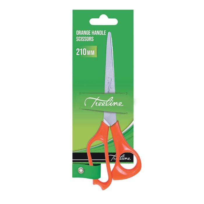 Treeline Orange Handle Scissors 210mm