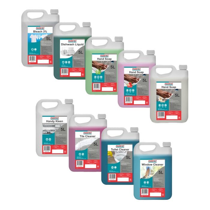 Parrot Janitorial Cleaning Liquids