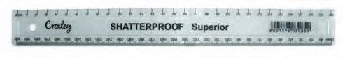 Croxley Ruler - 30cm - Shutterproof - Clear