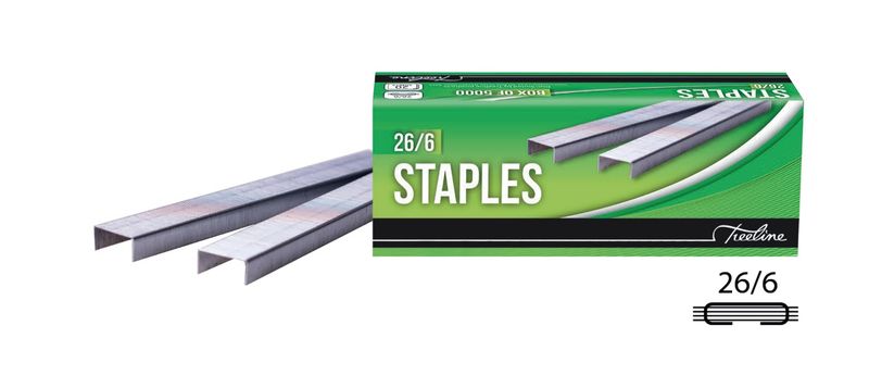Treeline Staples - 26/6 - Box of 5000