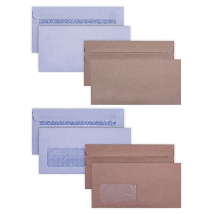 LEO DLB 110x220mm Self Seal Envelopes (500)