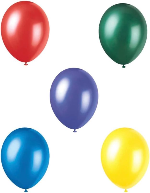 8pcs 12" Assorted Pearlized Balloons (Helium)